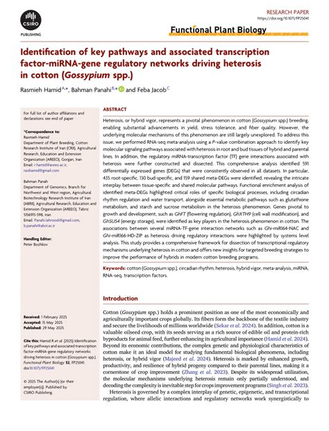 Pdf Identification Of Key Pathways And Associated Transcription Factor Mirna Gene Regulatory