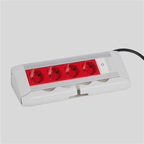 Заказать Legrand Блок розеточный С 4 красными розетками И 1 выключатель ...