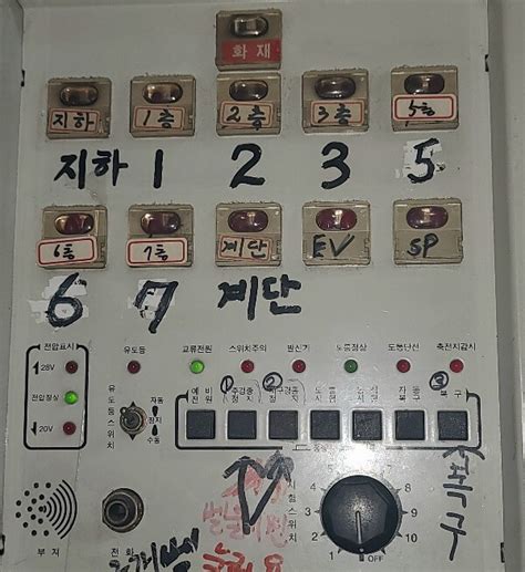 소방 P형1급 수신기 10회로 기능 스위치 당신의 공간