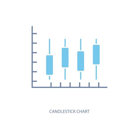 Candlestick Chart Concept Line Icon Simple Element Illustration Candlestick Chart Concept