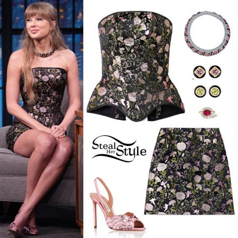 Taylor Swift Brocade Corset And Skirt