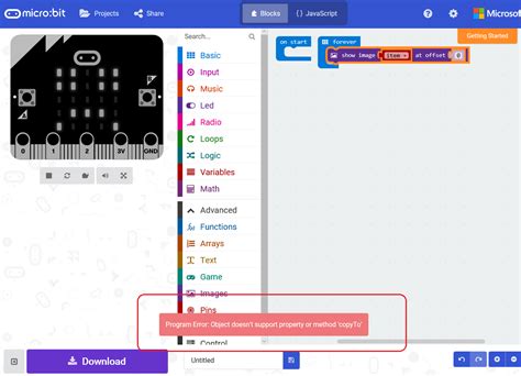Different Response For Putting Block Show Image Item At Offset 0 On Forever · Issue 2862