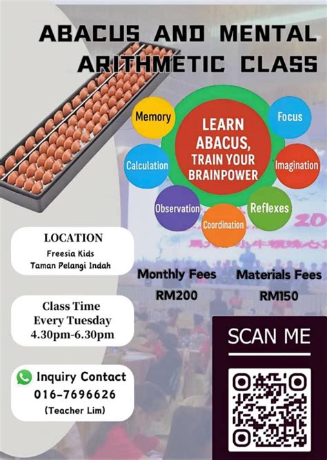 Freesia 🥳 Abacus Mental Math Class Now Enrolling‼️ 💥 Through Learning Abacus Mental Math