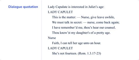 Citing Shakespeare In MLA Citation Quotation Guide