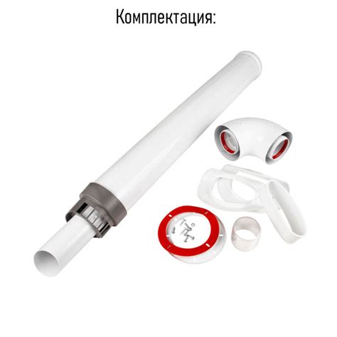 Характеристики Комплект коаксиального дымохода 60/100 мм для котлов ...
