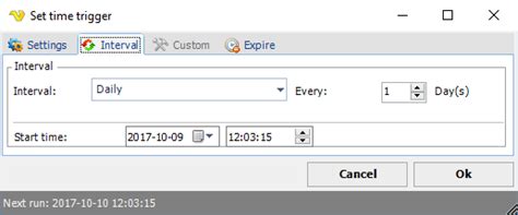Time Trigger Interval