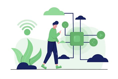 Iot Internet Of Things Concept Flat Vector Illustration By Stringlabs