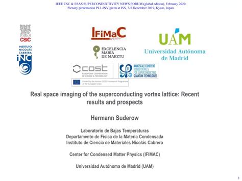 [ppt] Real Space Imaging Of The Superconducting Vortex Lattice Recent Powerpoint Presentation