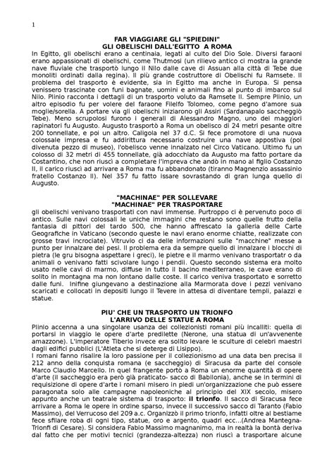 Il David In Carrozza Docsity