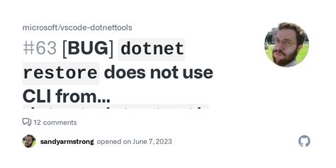 Bug Dotnet Restore Does Not Use Cli From Dotnet Dotnetpath Issue Microsoft Vscode