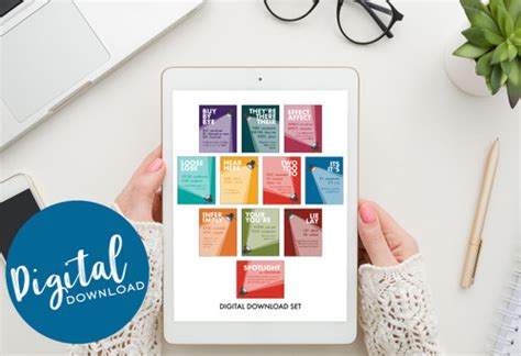 Spotlight on Grammar Classroom Poster DIGITAL DOWNLOAD Bundle - Echo-Lit