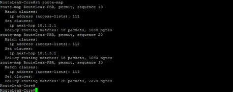 RouteLeakPBR Policy Based Routing RouteLeak