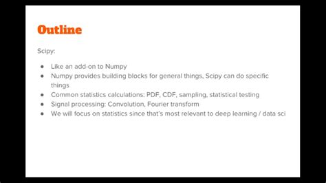 The Numpy Stack In Python Lecture 1 Introduction Youtube