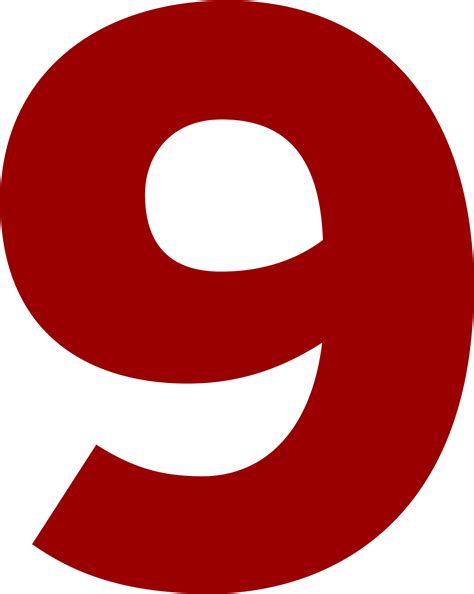 Download Red Number9 Graphic