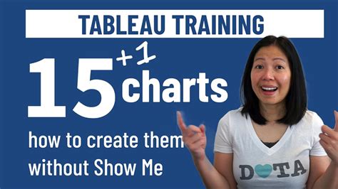 Tableau Charts Tutorial For Beginners Create 15 1 Charts In Tableau Without Show Me