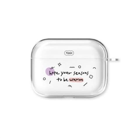 플롭시 손글씨 에어팟케이스 단길