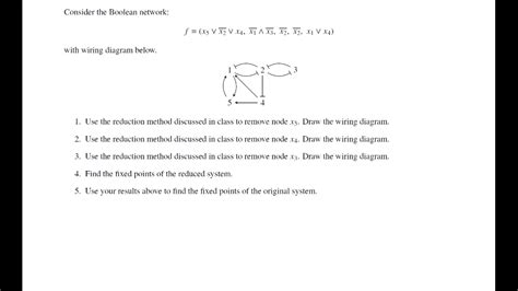 Consider The Boolean Network With Wiring Diagram