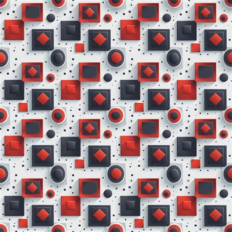 Premium Photo Seamless Flat Vector Rectangular Geometric Pattern