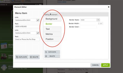 Using The Element Editor App Wizard Templates