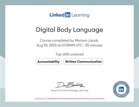 Mariam Jacob On Linkedin Certificate Of Completion