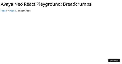 Neo React Breadcrumbs Codesandbox