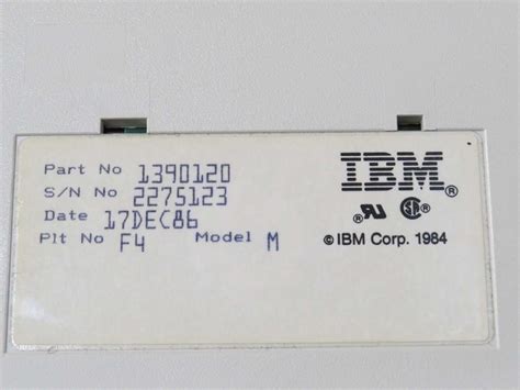 1986 IBM Model M 1390120 Made By IBM 17 DEC 86 ClickyKeyboards
