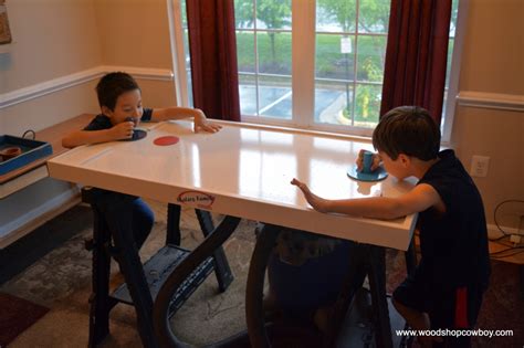 Home Makerspace Diy Air Hockey Table For Under 40 Woodshopcowboy