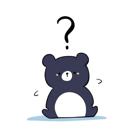 かわいいはてな・くまの迷いごと｜ai百科「シンテリ」で調べる語句・イラスト