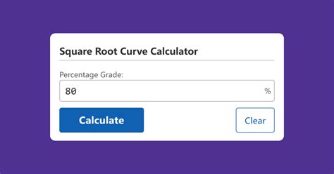 Square Root Curve Grade Calculator