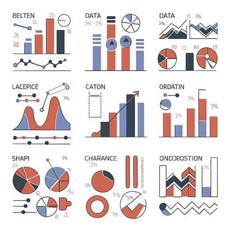 Premium Vector A Collection Of Images Including Graphs Data And Charts