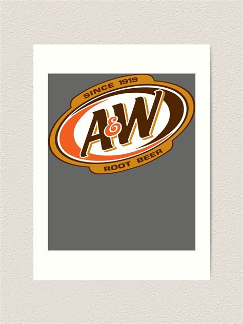 Aandw Root Beer Logo Art Print For Sale By Battaglia570191 Redbubble