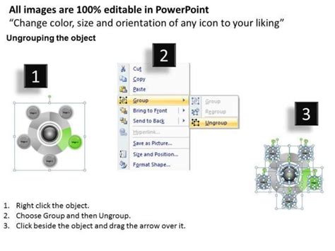 Free Business Charts Sequential Mixed Process Flow Diagram Stages PowerPoint Template