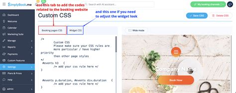 Custom Css Custom Feature Custom Features Simplybookme