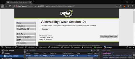 Dvwa靶场 Weak Session Ids 脆弱的sessiondvwa靶场weak Session Ids Csdn博客