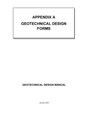 Fillable Online Geotechnical Design Forms Fax Email Print PdfFiller