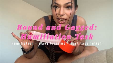 Ladytoro Bound And Gagged Humiliation Task Manyvids