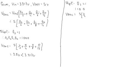 Find The Successive Approximation Adc Output For A 4bit Converter To A 3217v Input If Reference