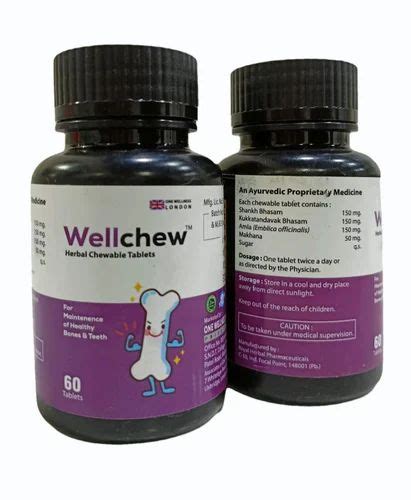 Wellchew Chewable Tablets Packaging Type Bottle Packaging Size 60 At ₹ 525 Bottle In Panchkula