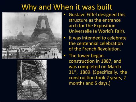PPT The Eiffel Tower PowerPoint Presentation ID