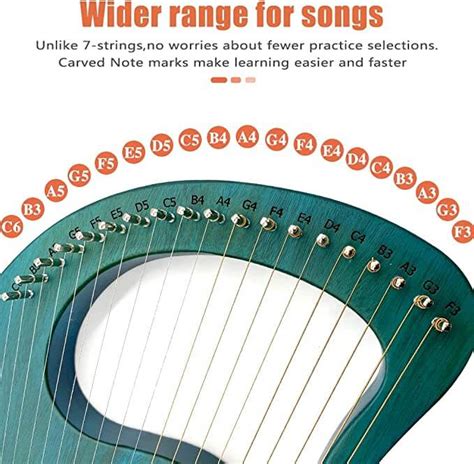 Lyre Harp 19 Strings With Bag Thumb Finger Harp String Instrument