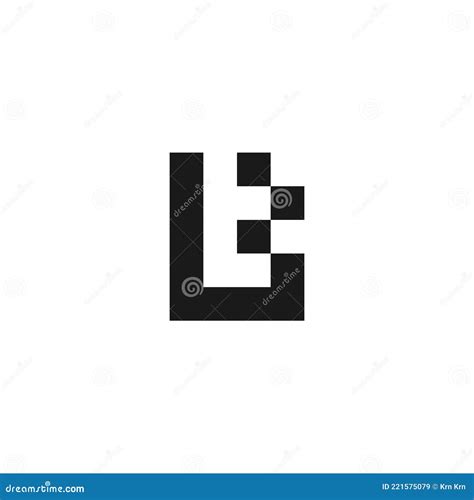 Etl Letter Initial Square Ornament Logo Design Inspiration Stock Illustration Illustration Of