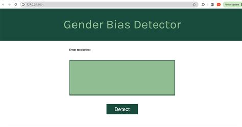 Gender Bias Detector Devpost