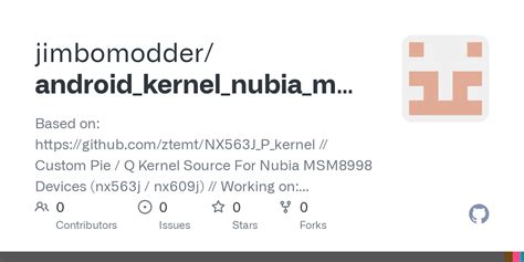 GitHub Jimbomodder Android Kernel Nubia Msm8998 Based On Https