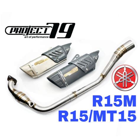 Project79 Exhaust Full System Yamaha R15 V3 Yzf R15 Mt15 R15m Power Boom Dyno Sensor Adaptor