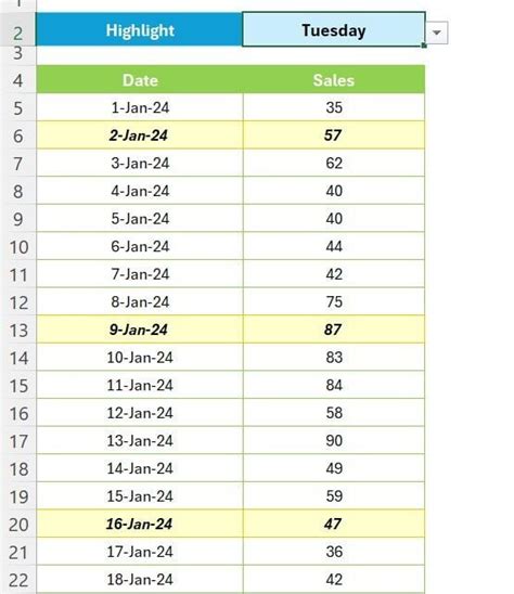 excel magic highlight dates with dropdowns and conditional formatting