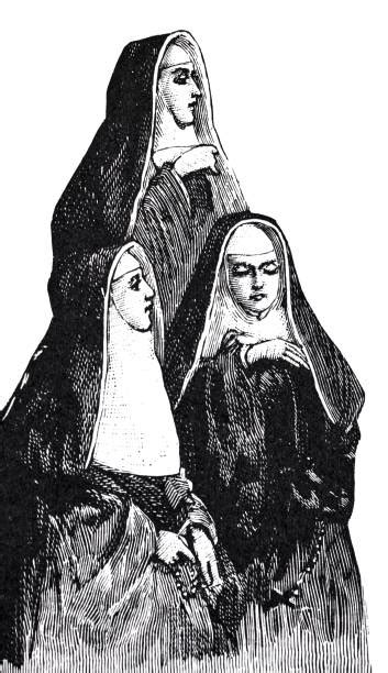 530 Nuns Drawing Stock Illustrations Royalty Free Vector Graphics