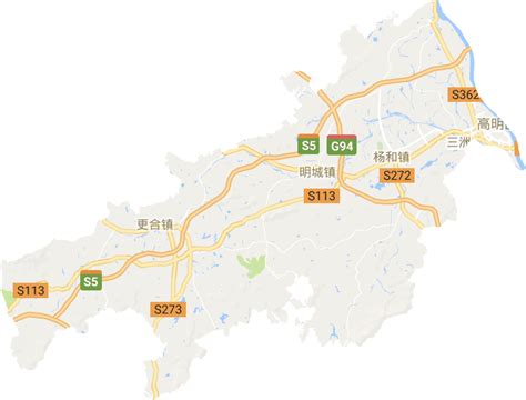 高明区高清电子地图