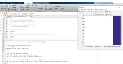 Blackjack In Matlab Collaboration Mddonoghue Engineering