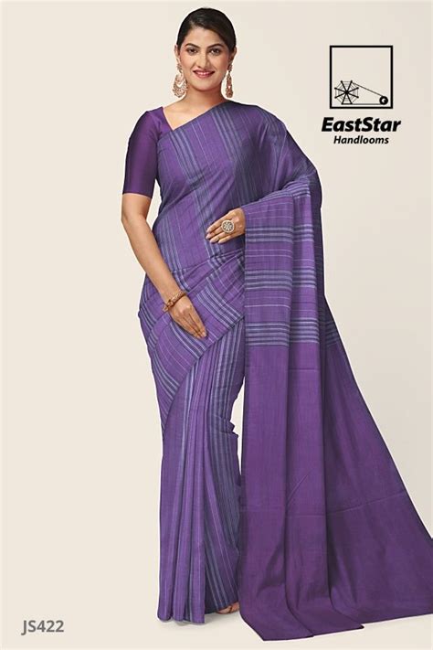 Purple Handlooms Silk Saree Js422 East Star Handlooms