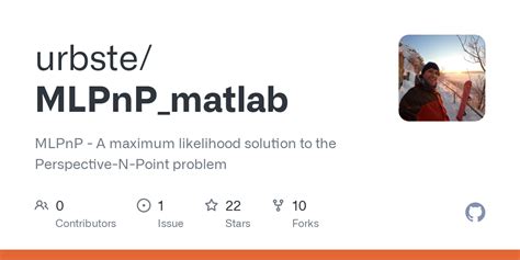 Github Urbstemlpnpmatlab Mlpnp A Maximum Likelihood Solution To